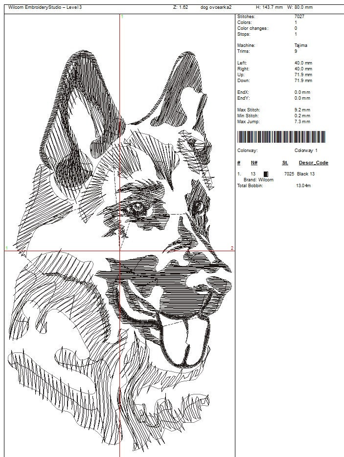 German Shepherd Machine Embroidery Design Instant Download - Etsy
