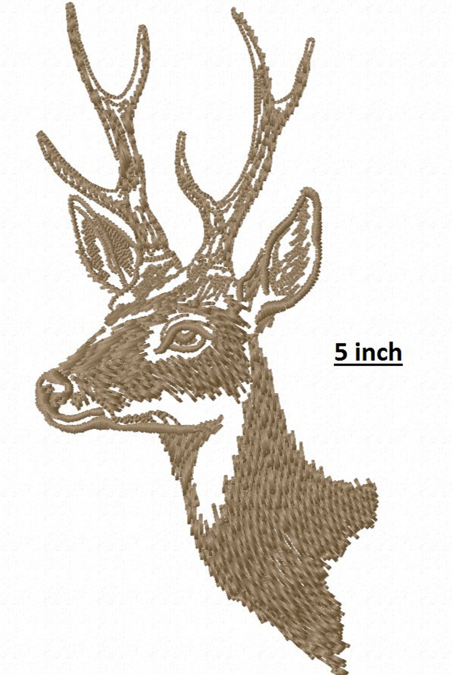 Deer Head Machine Embroidery Design Instant Download - Etsy