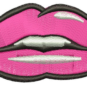 Lips Machine Embroidery Design Instant Download - Etsy