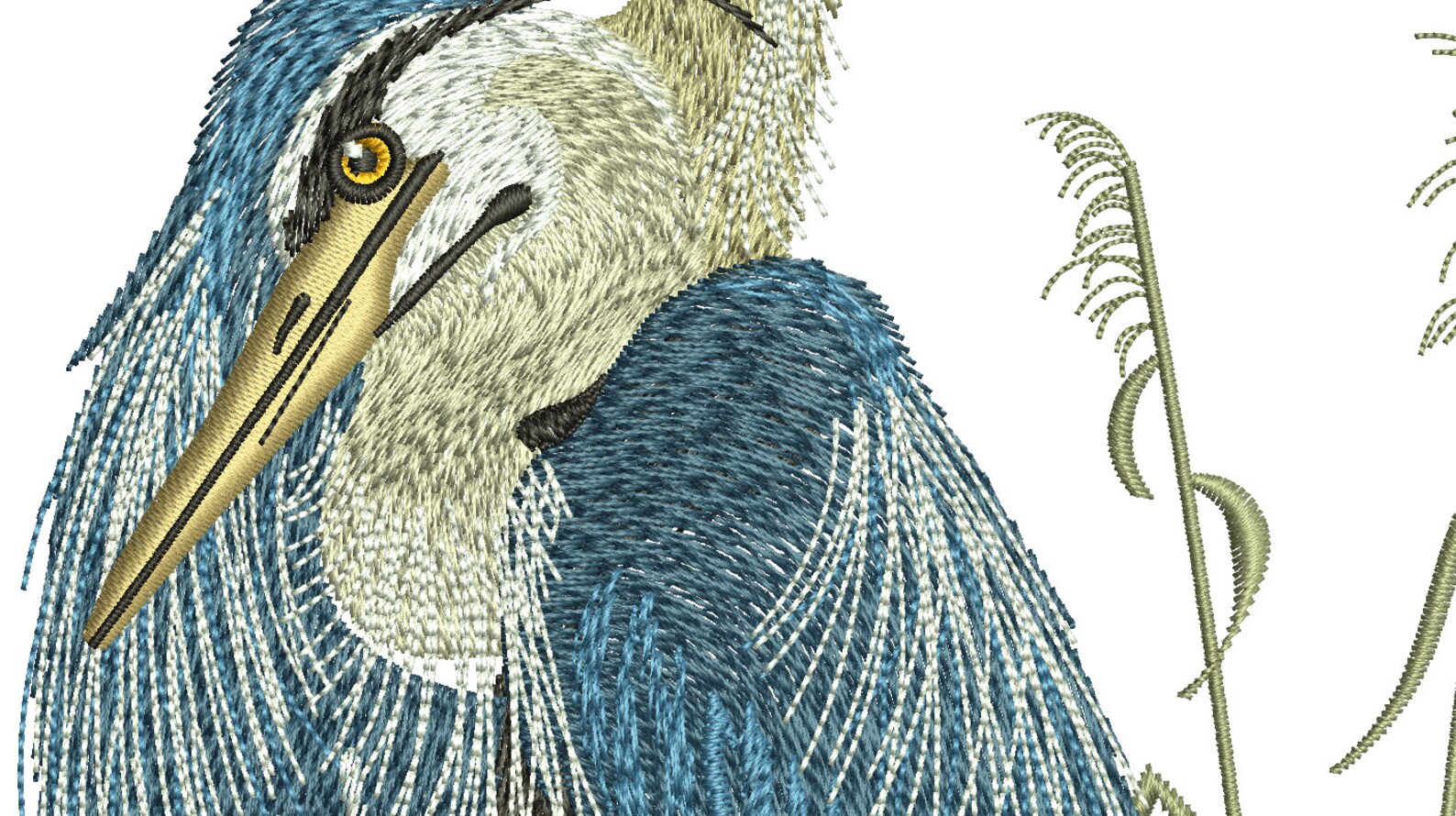 A Couple of Herons Embroidery Design - Etsy