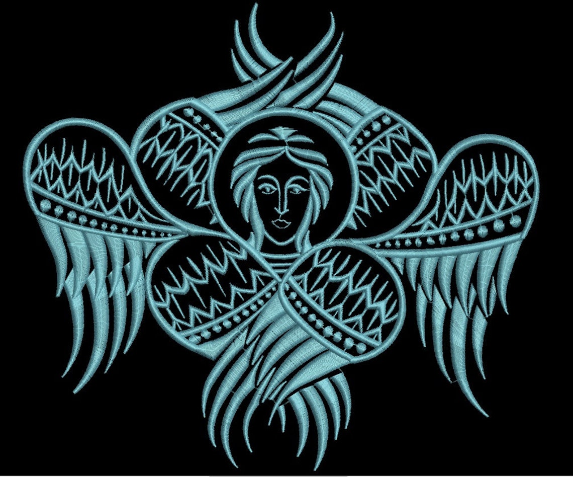 Six-winged Seraphim Big Sizes Embroidery Design Tested - Etsy