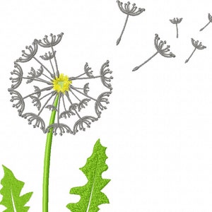 Dandelion Machine Embroidery Designs Three Sizes - Etsy