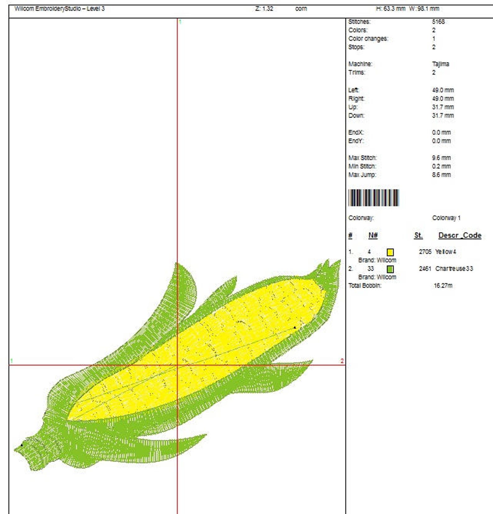 Corn Machine Embroidery Designs - Etsy