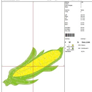 Corn Machine Embroidery Designs - Etsy