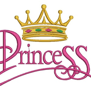 Princess Crown Design Embroidery File 6*6, 5*5, 4*4,instant Download - Etsy