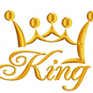 King Crown Machine Embroidery Design Instantly Download - Etsy