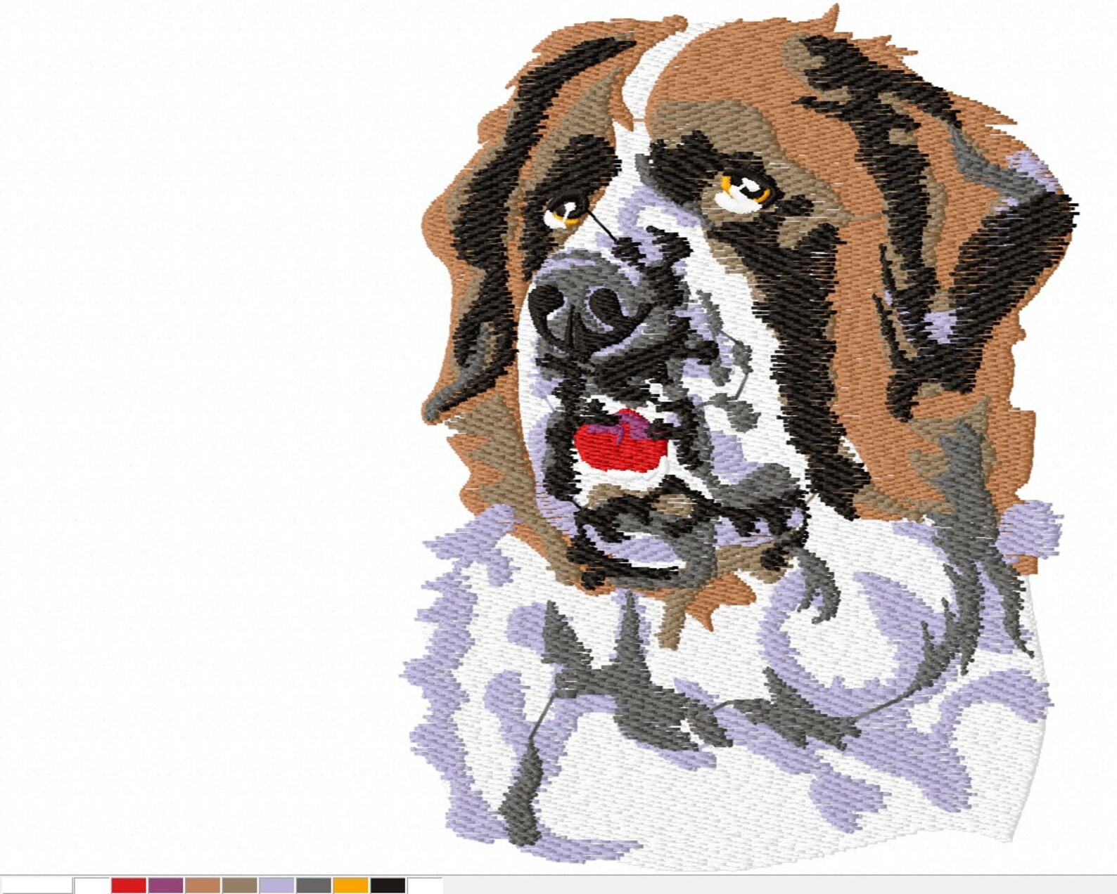 Saint-bernard / Bernhardiner Machine Embroidery Design | Etsy