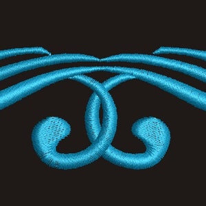 Monogram Curl Machine Embroidery Designs Design Tested - Etsy