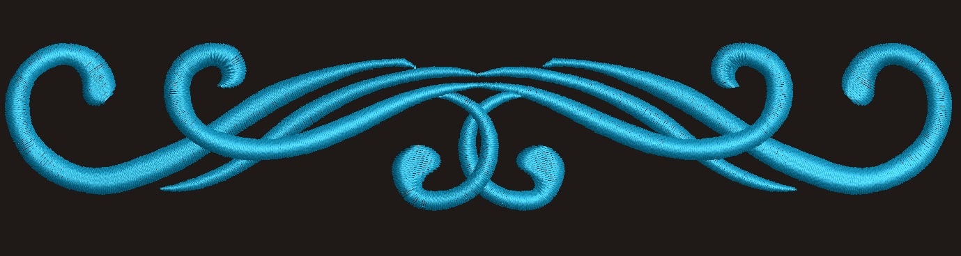 Monogram curl Machine Embroidery Designs design tested | Etsy
