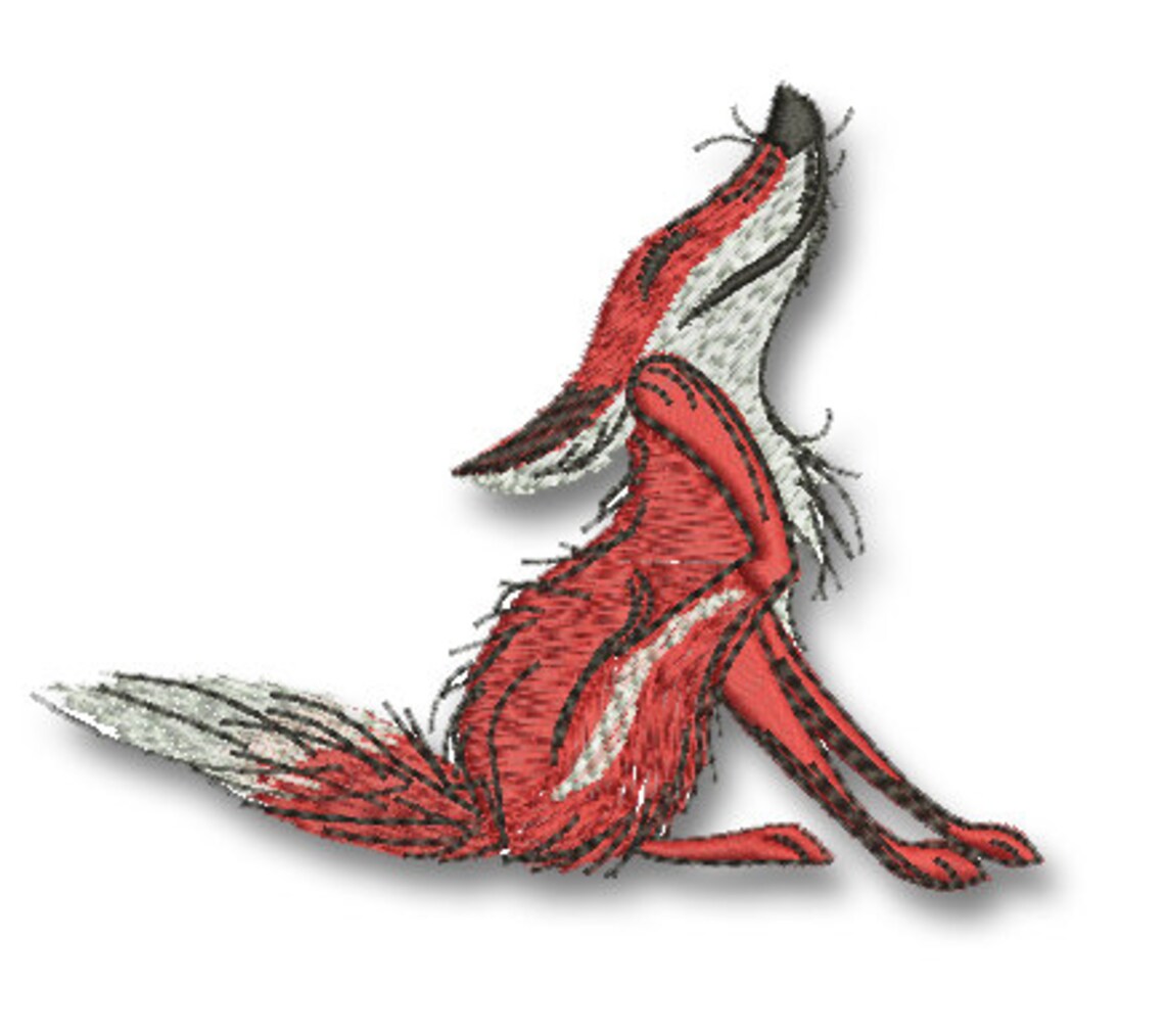 Fox Machine Embroidery Design - Etsy