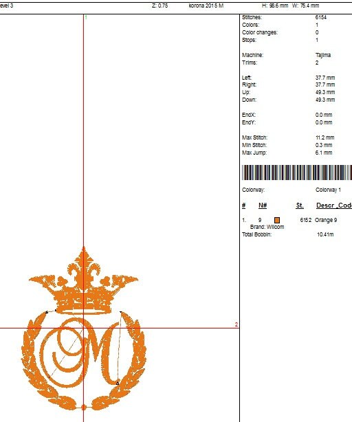 Crown Laurel Wreath and the Monogram Letter m - Etsy