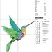 Colibri Machine Embroidery Design Tested - Etsy