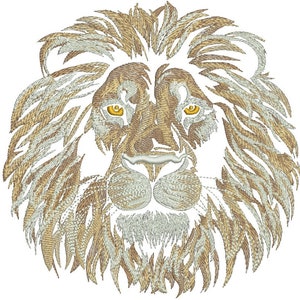 Lion Head Machine Embroidery Design -dark Background Better - Etsy