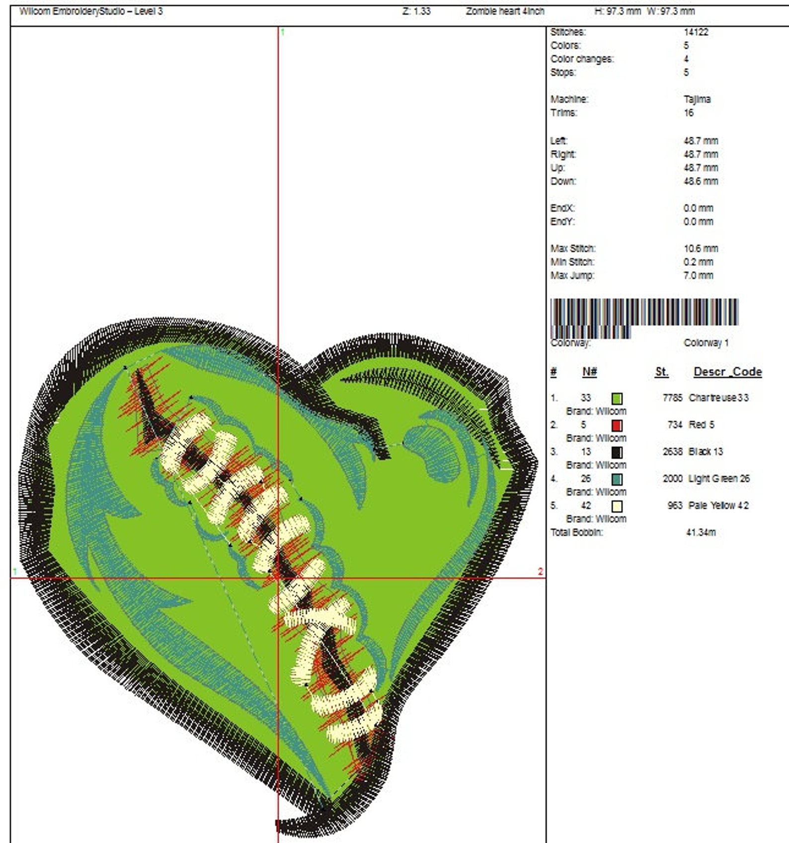 Zombie Heart Machine Embroidery Design / Instant Download - Etsy