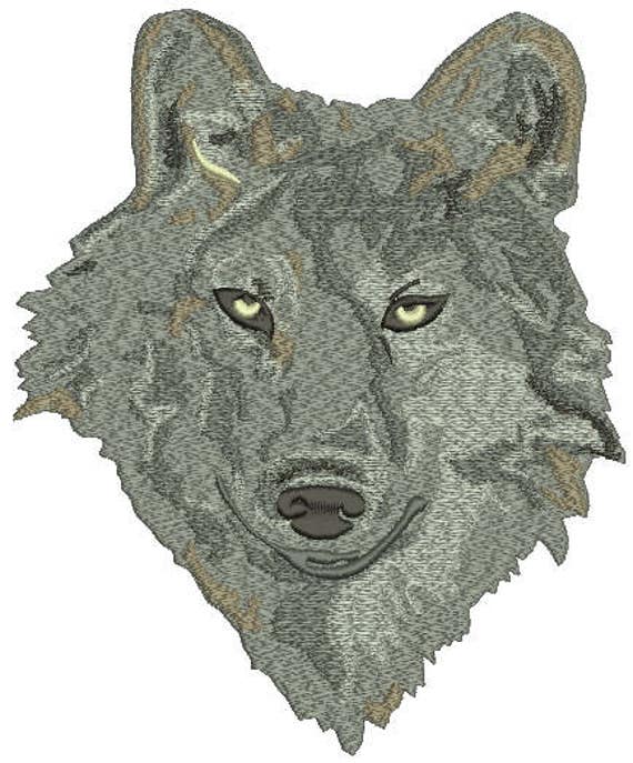 Wolf Head INSTANT DOWNLOAD Machine Embroidery Design | Etsy