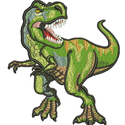 T-rex Outline Machine Embroidery Design Tyrannosaurus Rex - Etsy