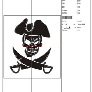 Pirate - Machine Embroidery Design - Tested - Etsy