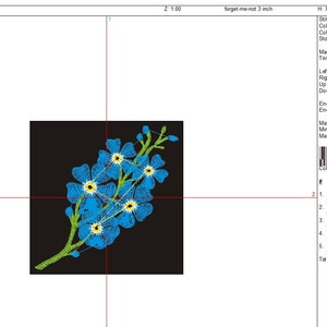Forget-me-not Bunch - Machine Embroidery Design, Design Tested. - Etsy