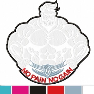 Body Builder Applique Bodybuilder Machine Embroidery Design, Instant ...