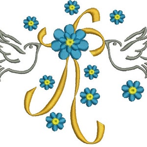 Wedding Doves - Machine Embroidery Design - Three Sizes - Etsy