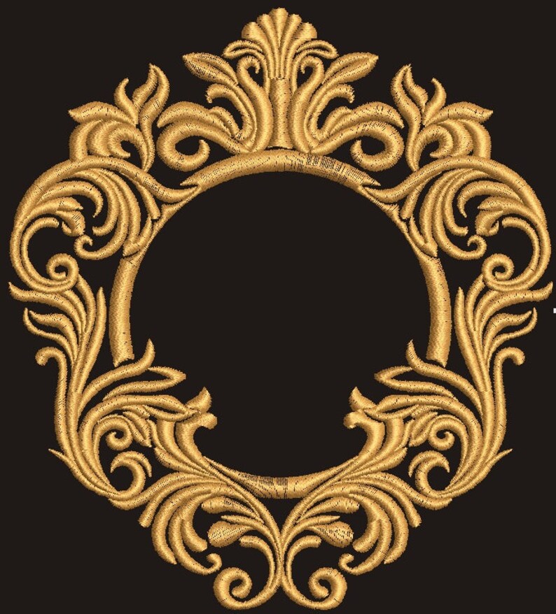 Vintage Baroque Frame for Monogram / Baroque Monogram Frame | Etsy