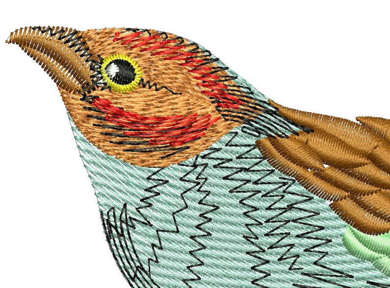 Bird Machine Embroidery Design tested | Etsy