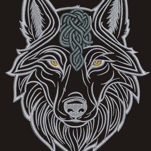 Celtic Wolf Face Machine Embroidery Design/ INSTANT DOWNLOAD This is ...