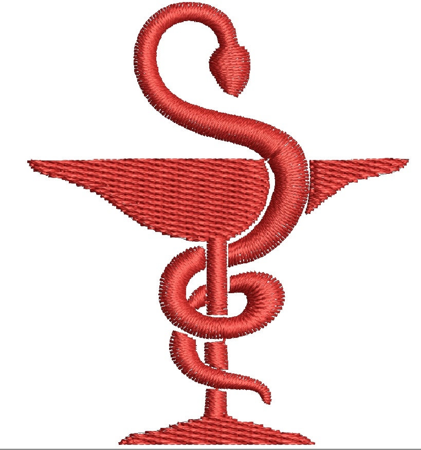 Pharmacy Logo Snake Red