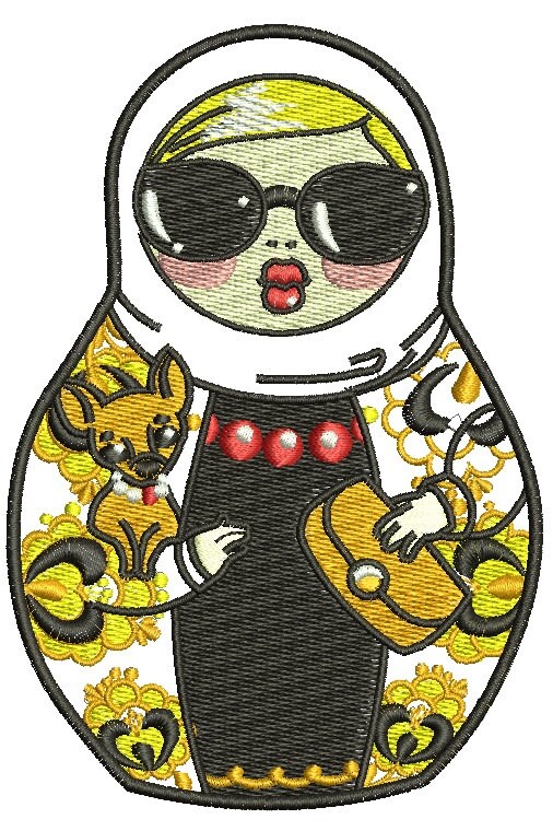 Matrioshka Machine Embroidery Design Tested - Etsy