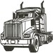 Heavy Semi Truck Powerful Machine Embroidery Design - Etsy