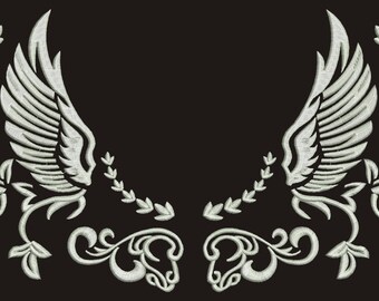 Wings Machine Embroidery Design | Etsy