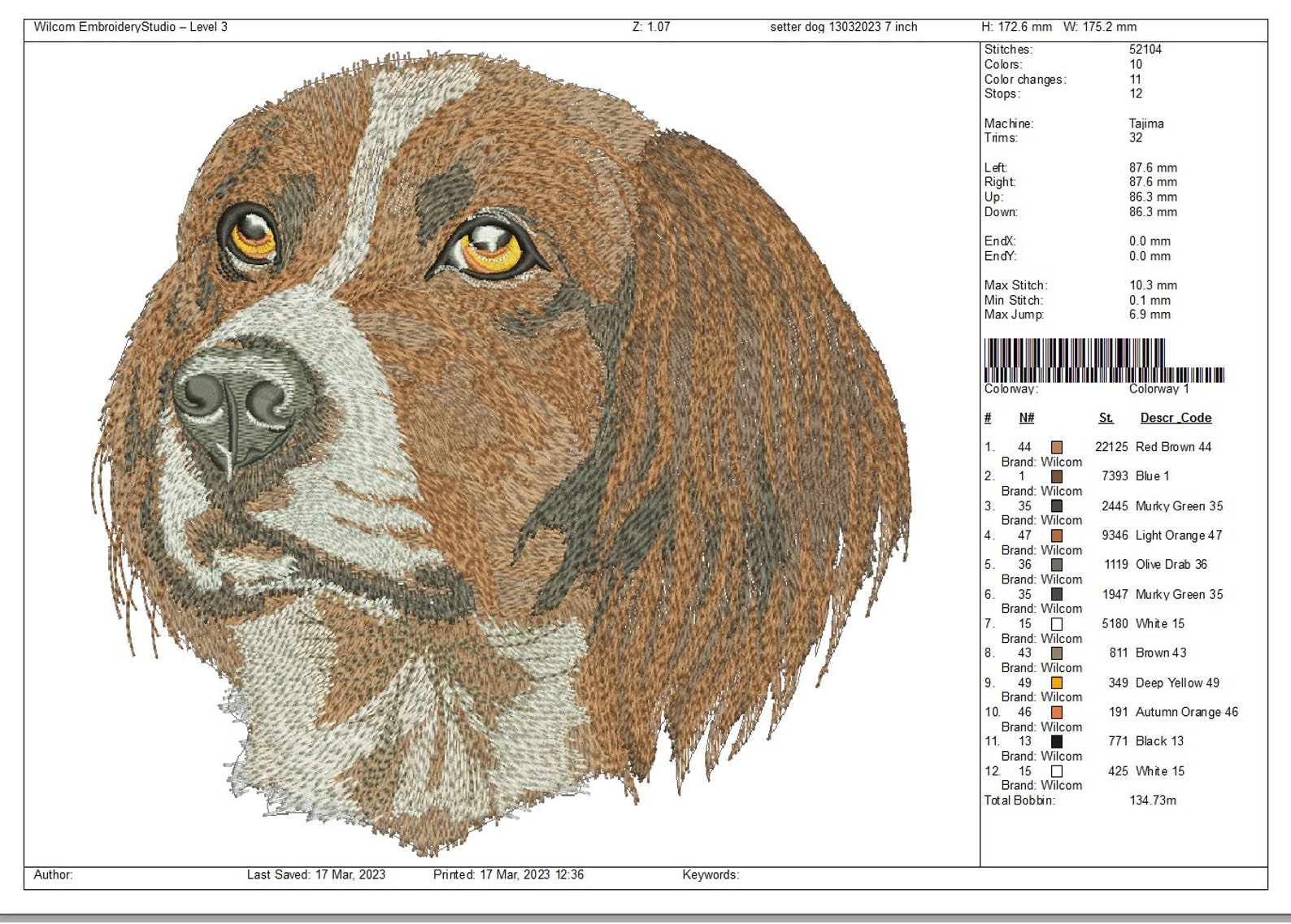 Setter Dog Machine Embroidery Design / INSTANT DOWNLOAD / - Etsy