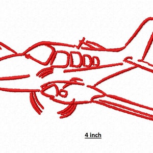Airplane Machine Embroidery Design - Etsy