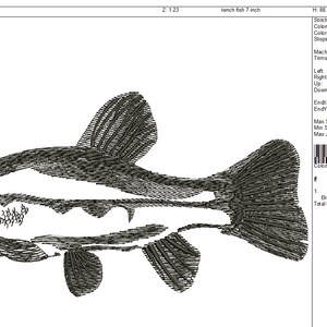 Tench Fish Machine Embroidery Design Instant Download - Etsy