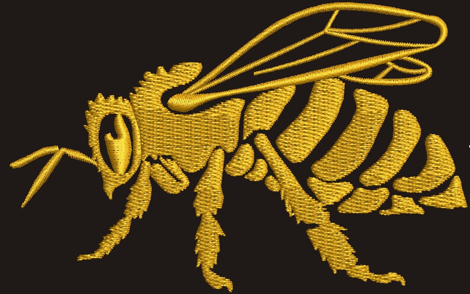 Gold Bee Machine Embroidery Design Instantly Download Tested - Etsy