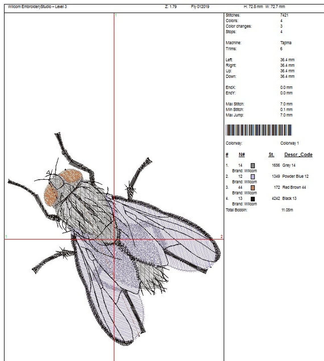 Realistic Fly Machine Embroidery Designs INSTANT DOWNLOAD / 4 | Etsy