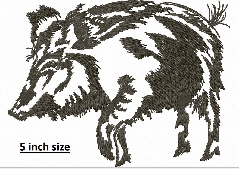Wild Boar Machine Embroidery Designs INSTANT DOWNLOAD - Etsy
