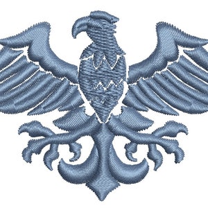 Heraldic Eagle Machine Embroidery Design - Etsy