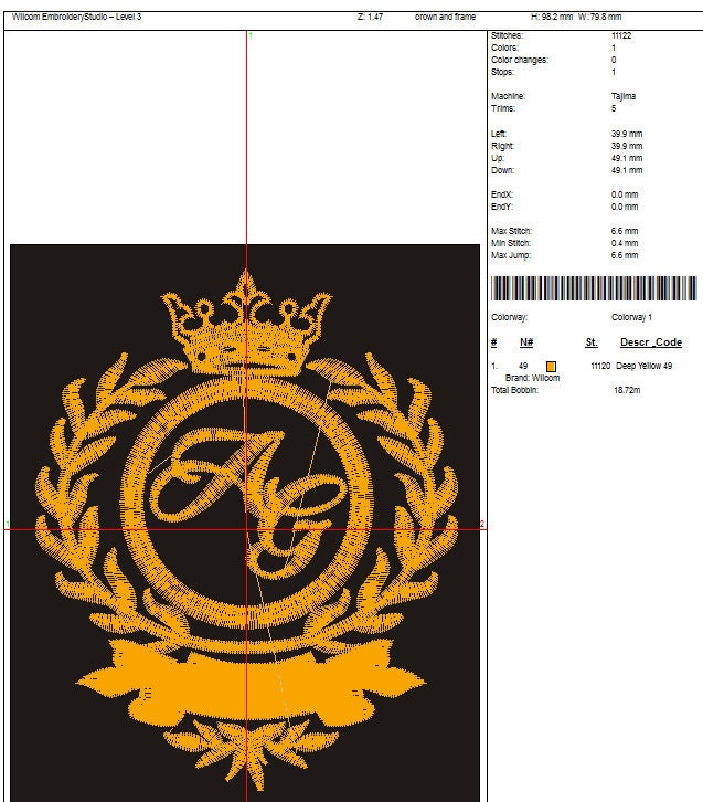 Crown and a Monograms Frame Machine Embroidery Design - Etsy