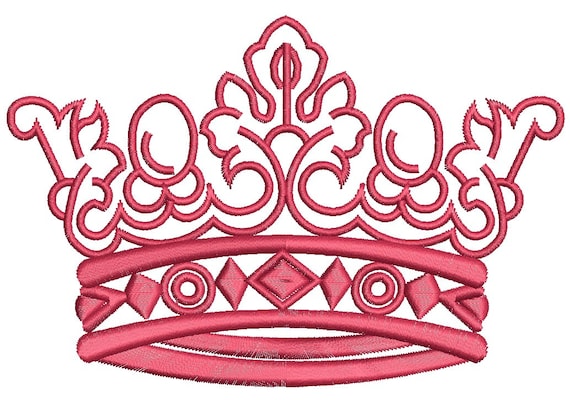 Royal Crown Design Embroidery Instant Download - Etsy