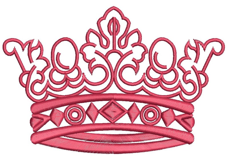 Royal Crown Design Embroidery Instant Download - Etsy