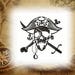 Jolly Roger / Pirate - Machine Embroidery Design - Tested - Etsy