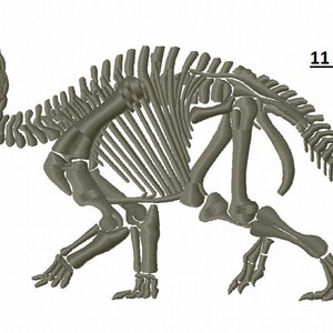 Ceratops Skeleton Realistic Dinosaur Skeleton Machine Embroidery ...