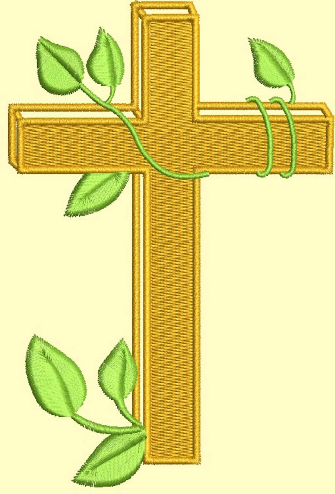 Cross Machine Embroidery Design Machine Embroidery Design | Etsy