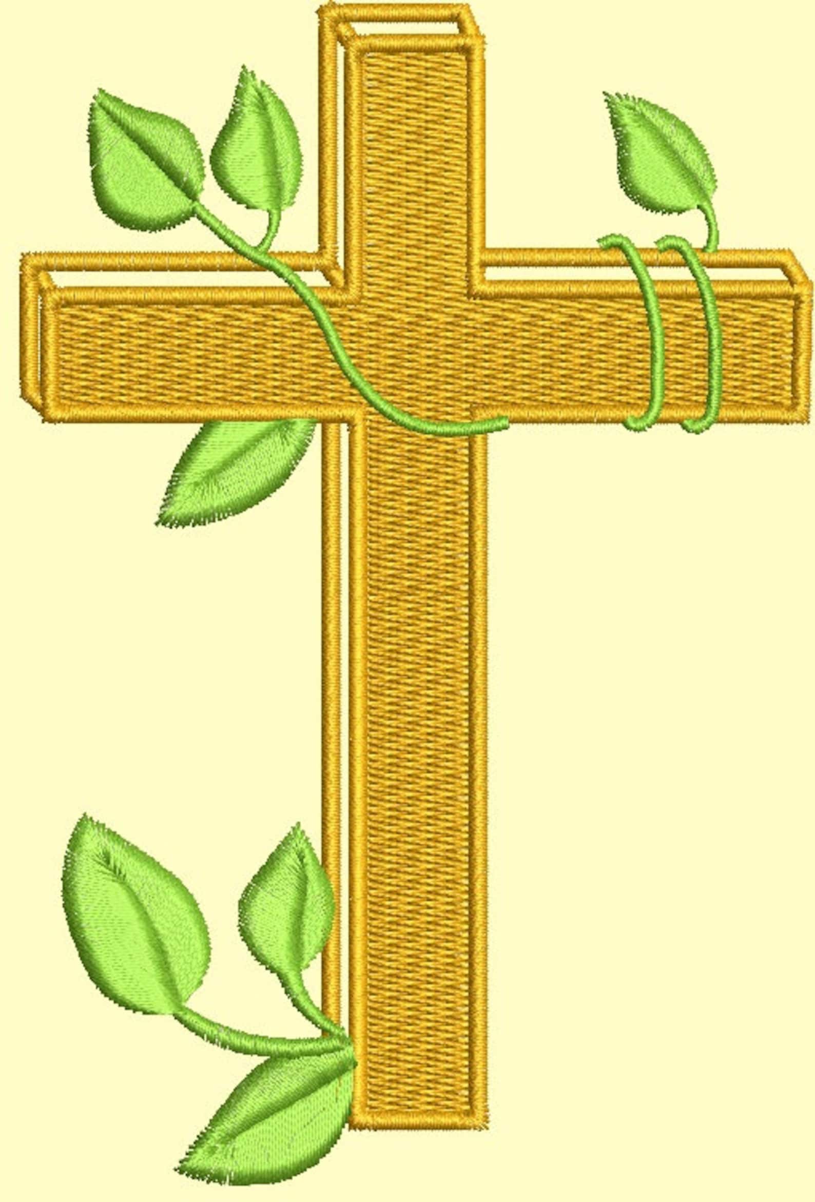 Cross Machine Embroidery Design Machine Embroidery Design | Etsy