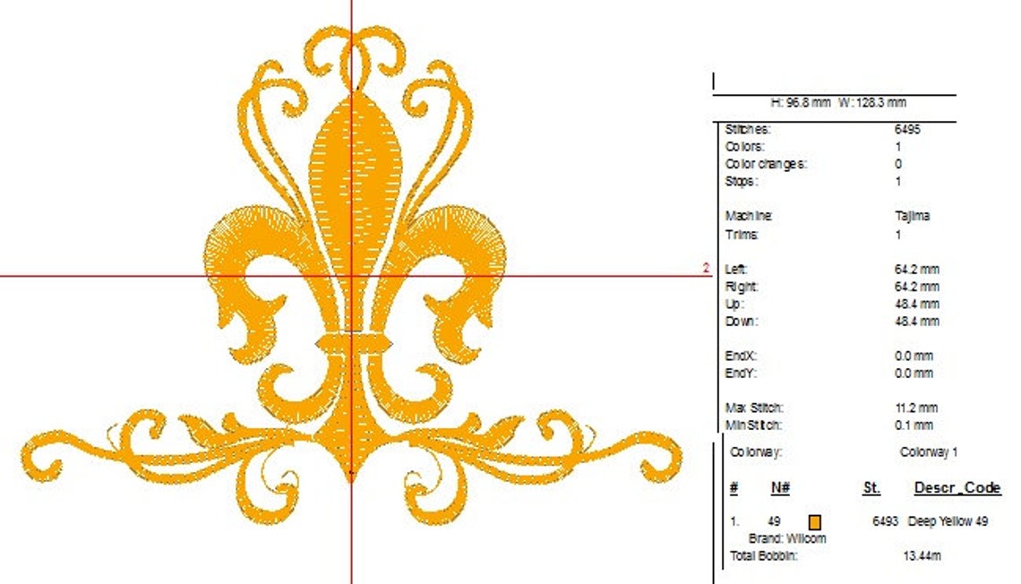 Fleur de lis and pattern Embroidery Designs | Etsy