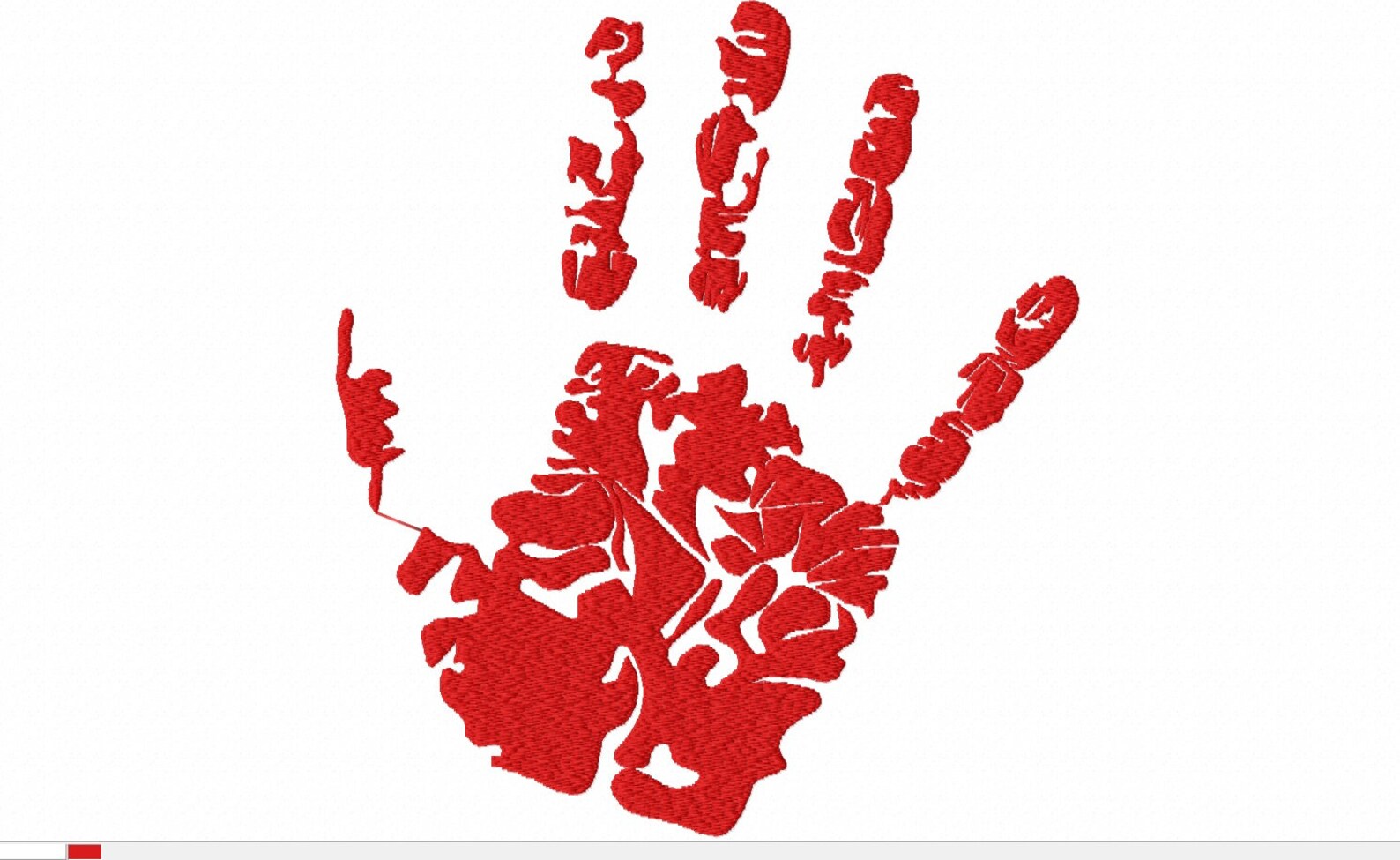 Handprint Machine Embroidery Design / Instant Download - Etsy