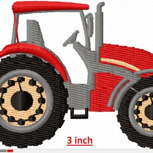 Red Tractor Machine Embroidery Designs 3 Sizes - Etsy