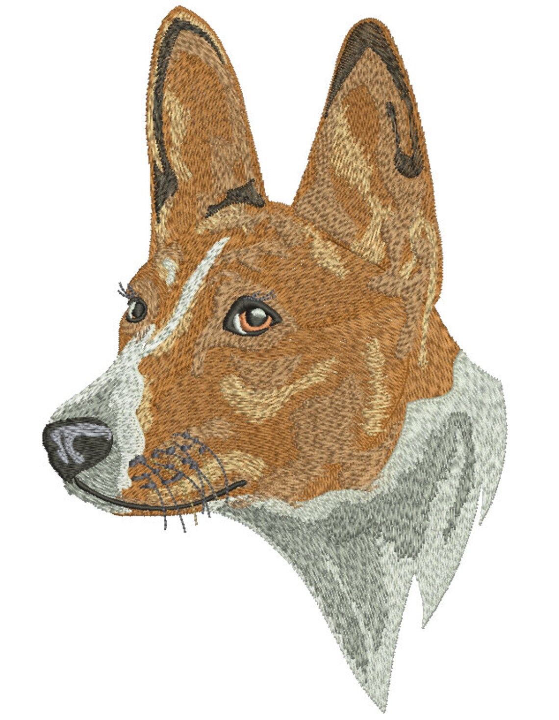 Red Dog Machine Embroidery Design - Etsy