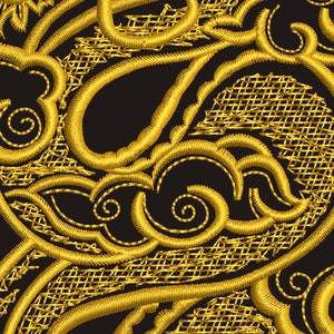 Gold Chinese Dragon Machine Embroidery Design - Etsy